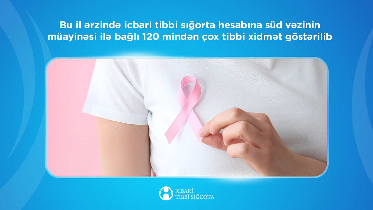 Bu il ərzində icbari tibbi sığorta hesabına süd vəzinin müayinəsi ilə ...